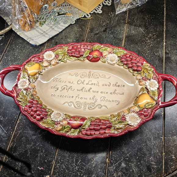 Amscan | Wall Decor | Vintage Amscan Inc Christian Meal Prayer Ceramic ...